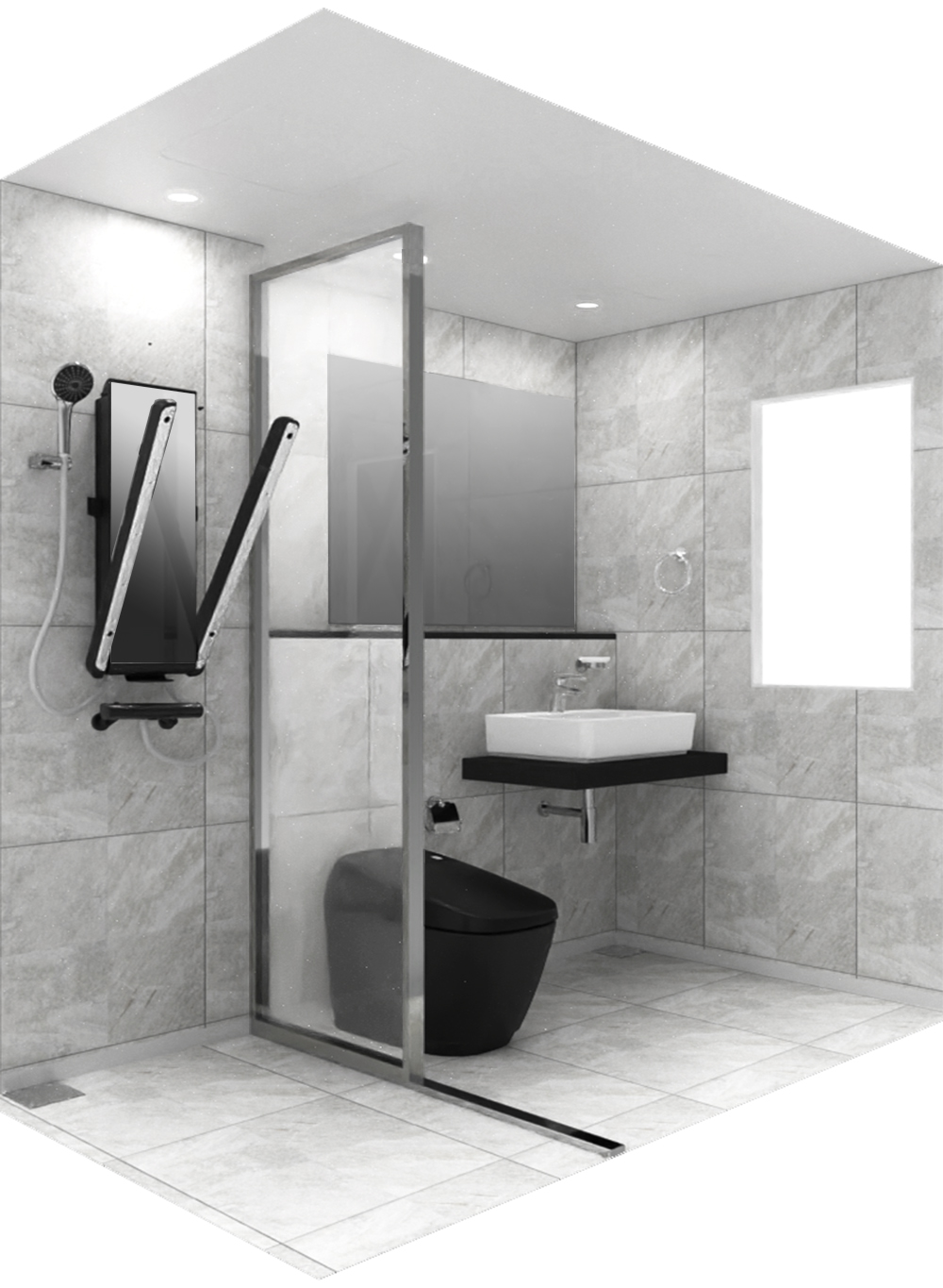 Body Hug Shower (Black)